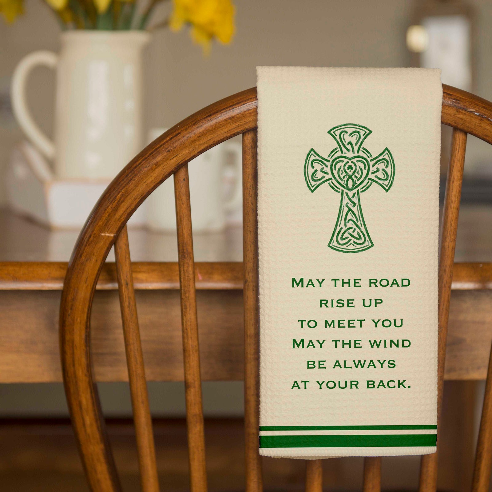 Irish Blessing Dish Towel | Meaningful Catholic Kitchen Decor